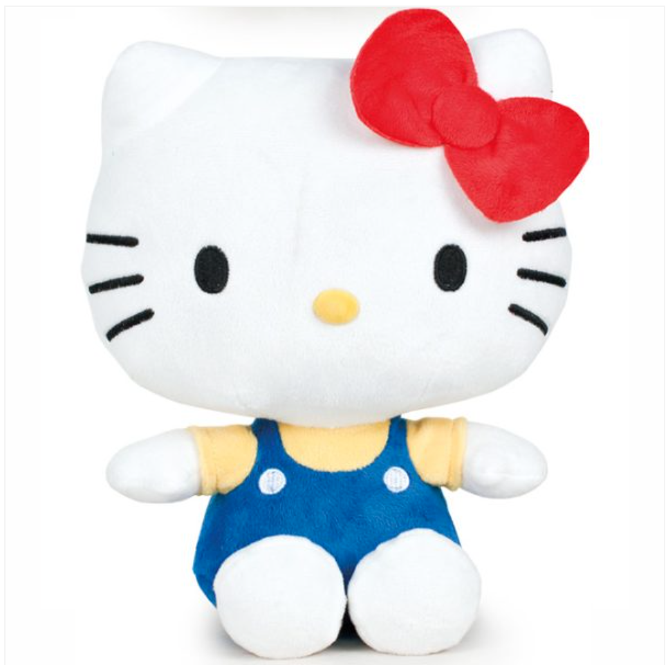 Hello Kitty – 18Cm Blue/Yellow Plush - Sugacane Toys