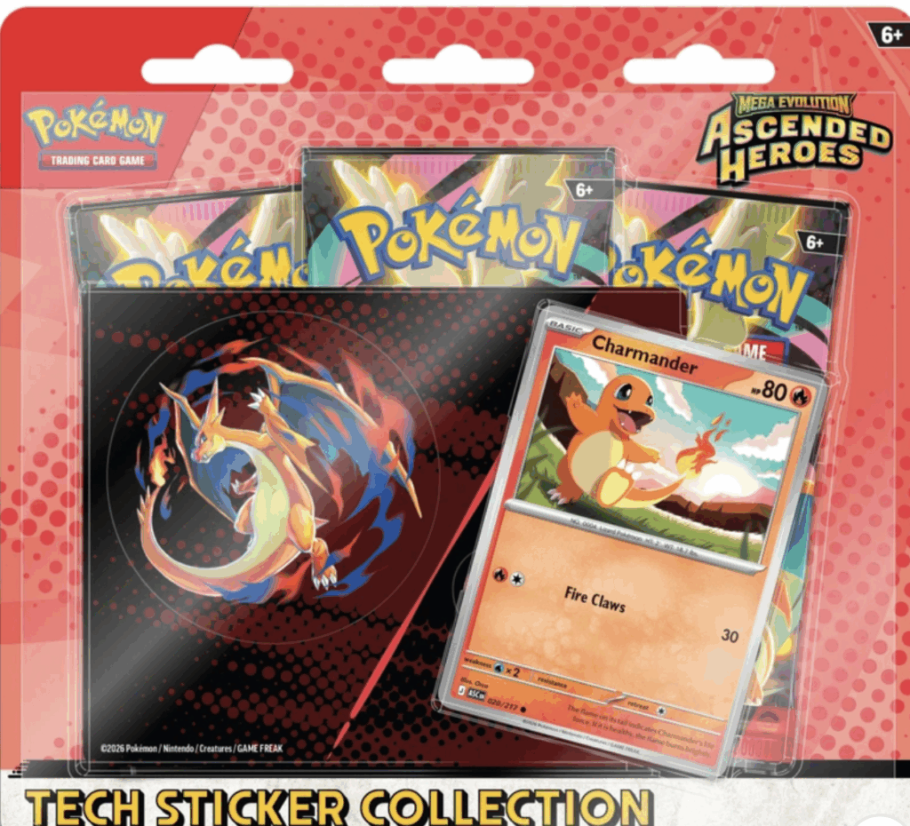 Mega Evolution Ascended Heroes Tech Sticker Collection Assortment ...